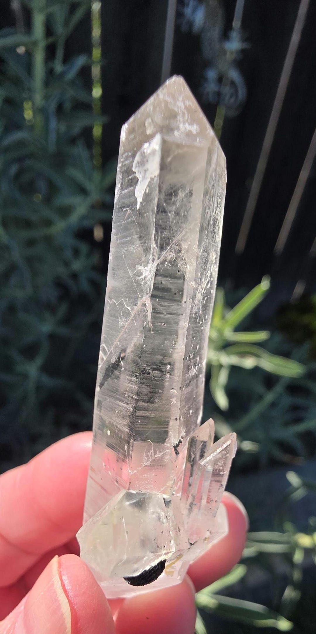 Tantric Twin Laser Quartz With Specularite, Hematite, High Frequency ...