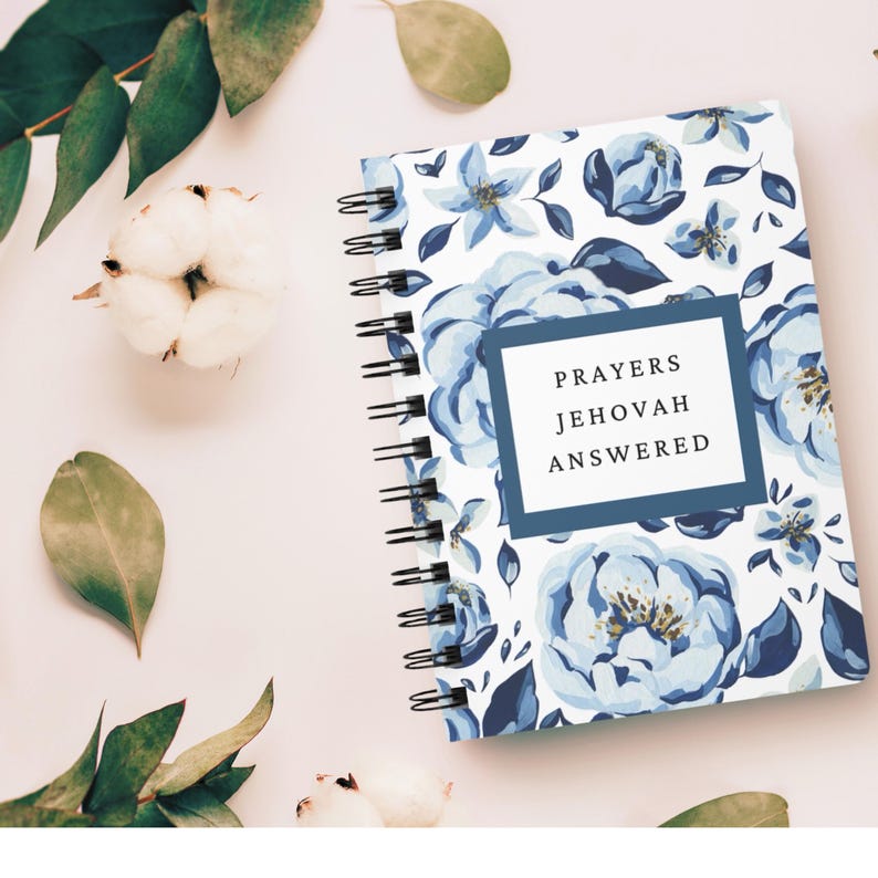 JW Prayers Answered Notebook, Light Blue, Jw Pioneer Gift 2025, Jw ...