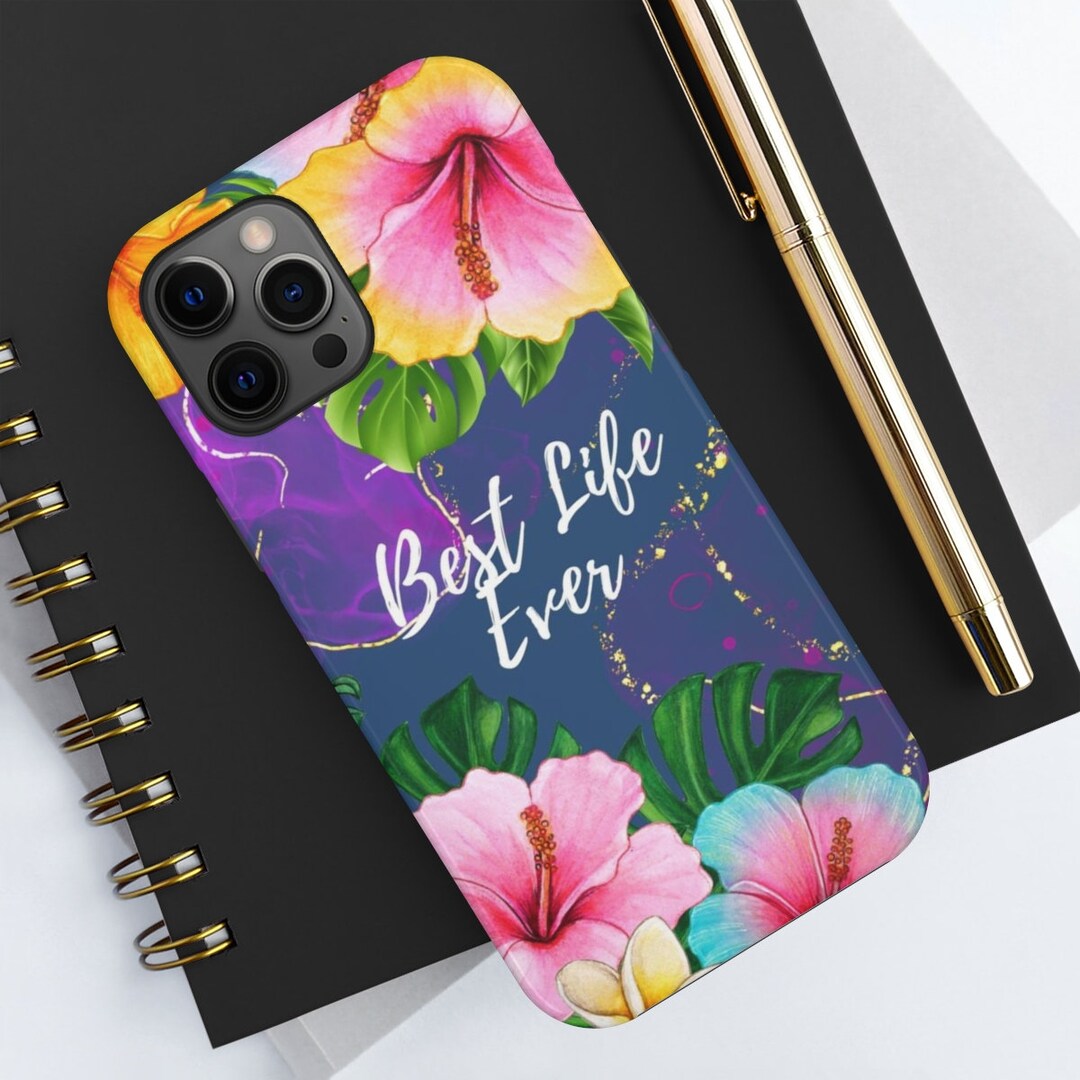 JW iPhone Case, Purple Tropical Design, JW Phone Case, Best Life Ever ...