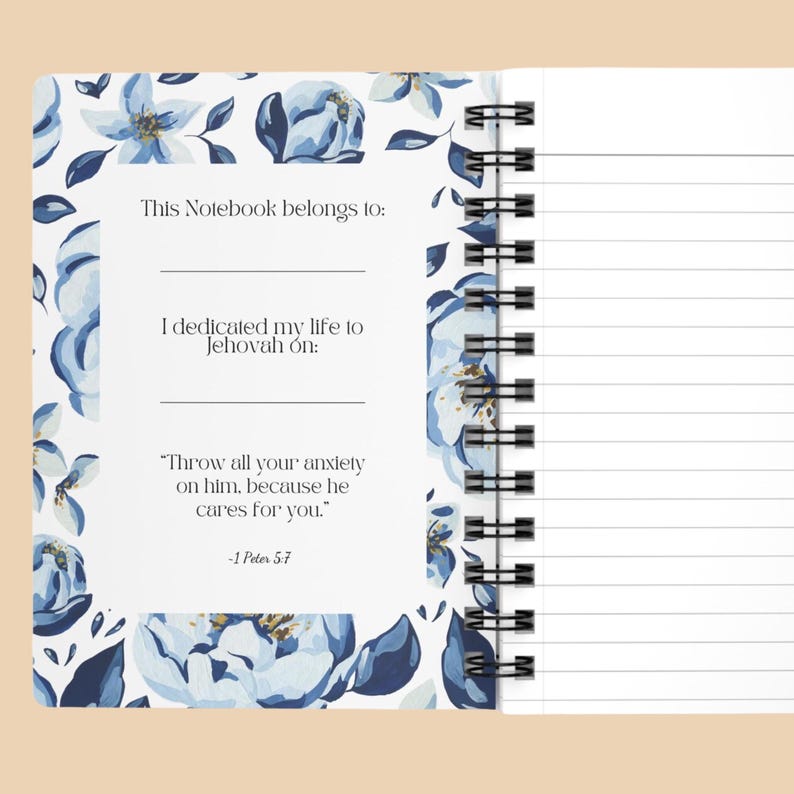 JW Prayers Answered Notebook, Light Blue, Jw Pioneer Gift 2025, Jw ...