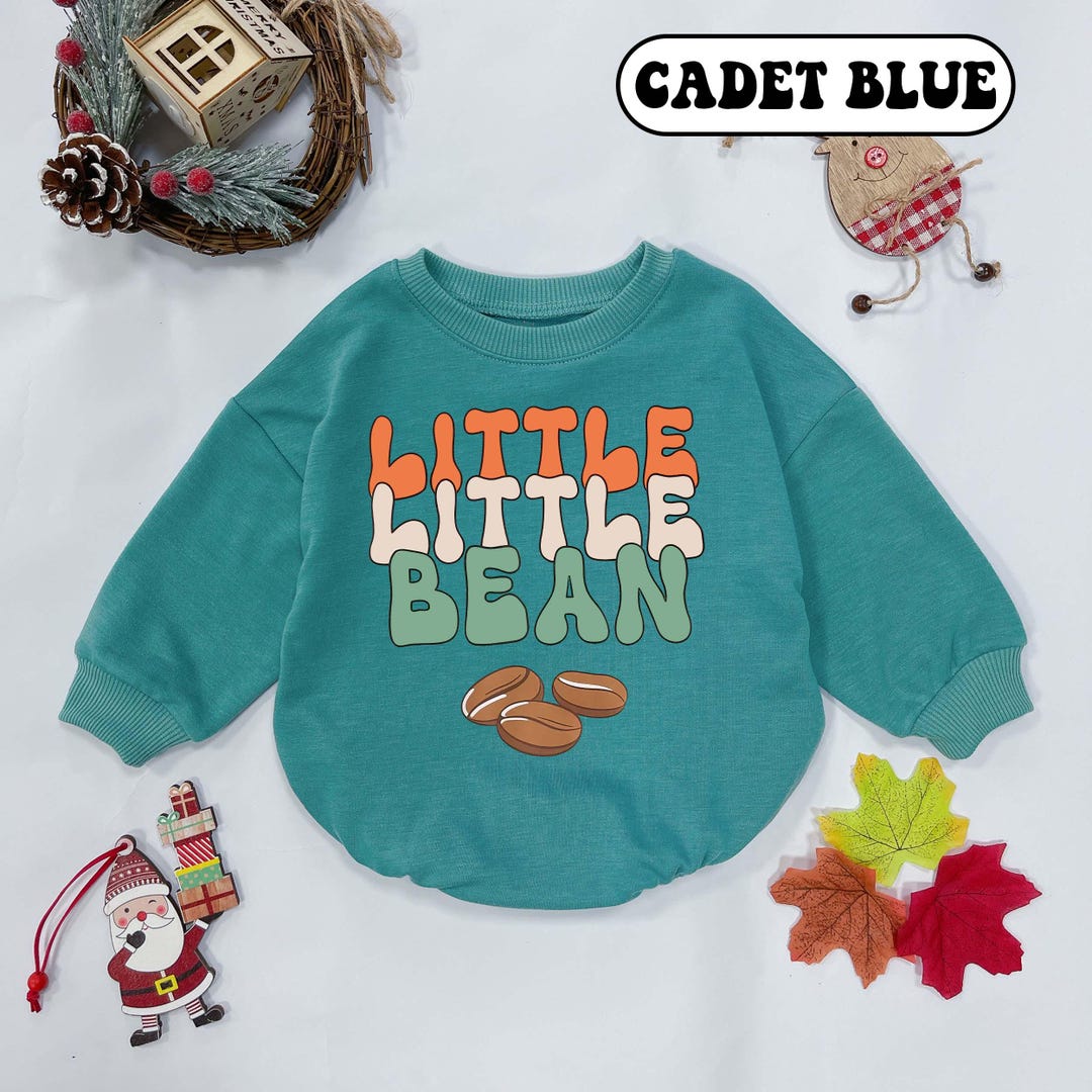 Little Bean Baby Romper, Coffee Baby Romper, Little Bean Romper, Funny ...