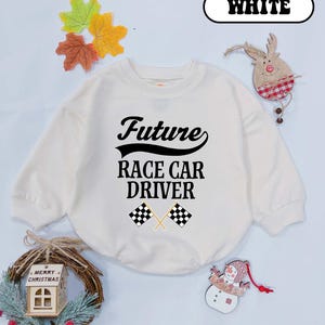 Future Race Car Driver Racing Baby Romper Sweatshirt, Race Car Baby ...