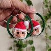 Crochet Ruffled Earrings Crochet Hoop Earrings Statement Hoops Unique ...