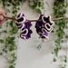 Crochet Ruffled Earrings Crochet Hoop Earrings Statement Hoops Unique ...