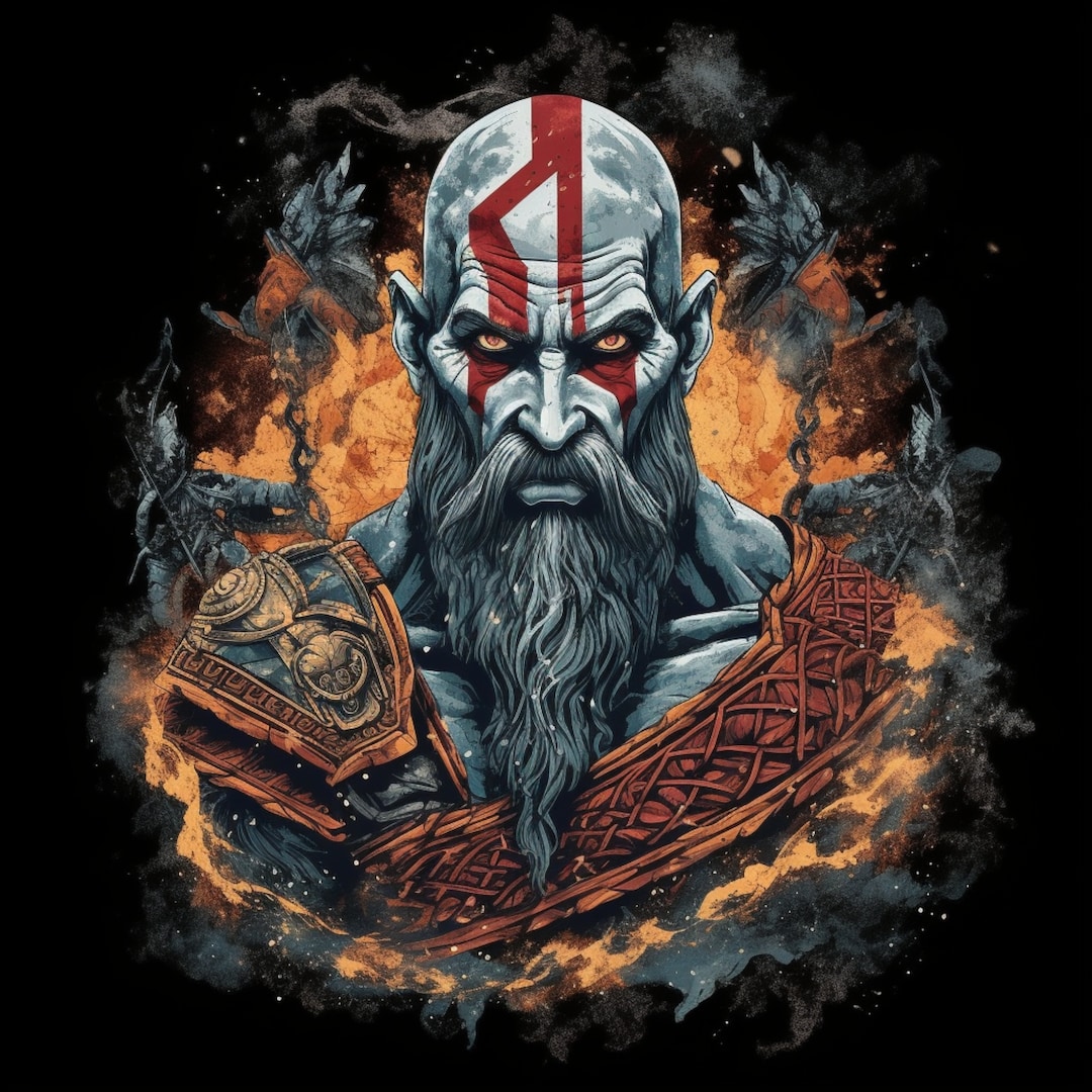 Epic God of War Printable Digital Download for Shirts and Posters ...