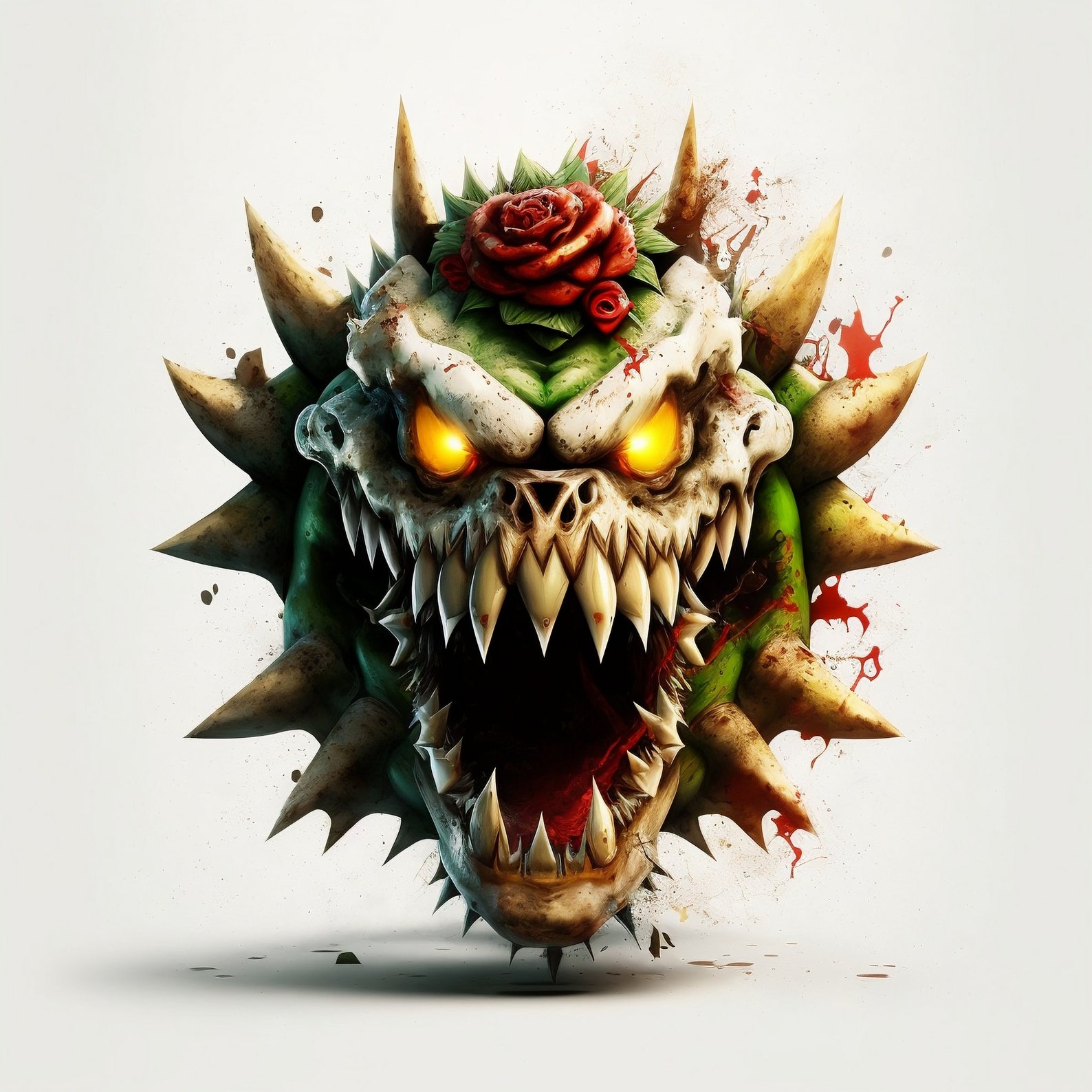 Super Mario Brothers, Bowser Mario Luigi Zombie, PNG Gamer Life ...