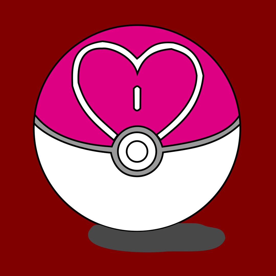 Valentine Love Ball SVG PNG: Gamer Design (digital) - Etsy