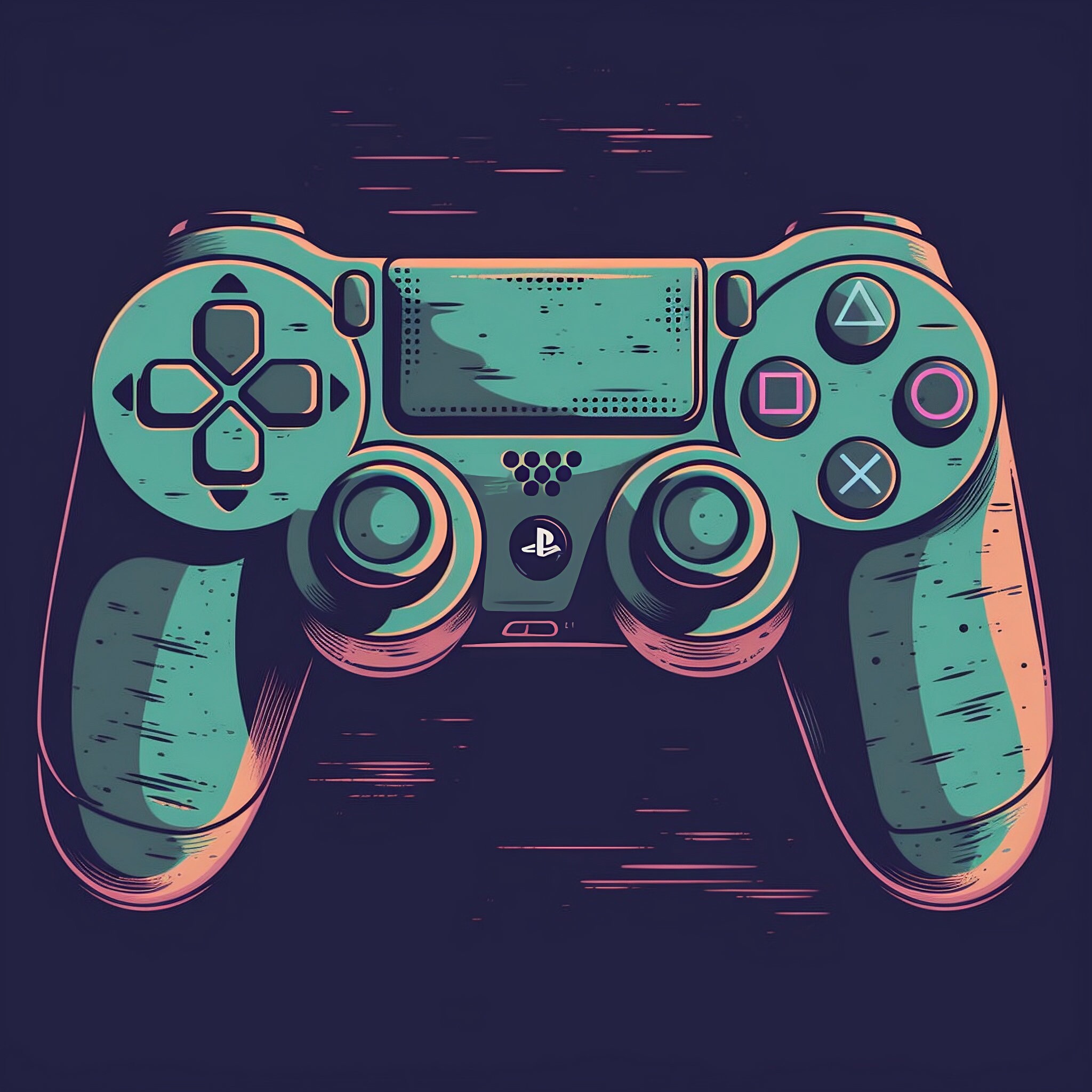 Chalk Drawing Style Gaming Controller, PNG Gamer Life, Digital Shirt ...