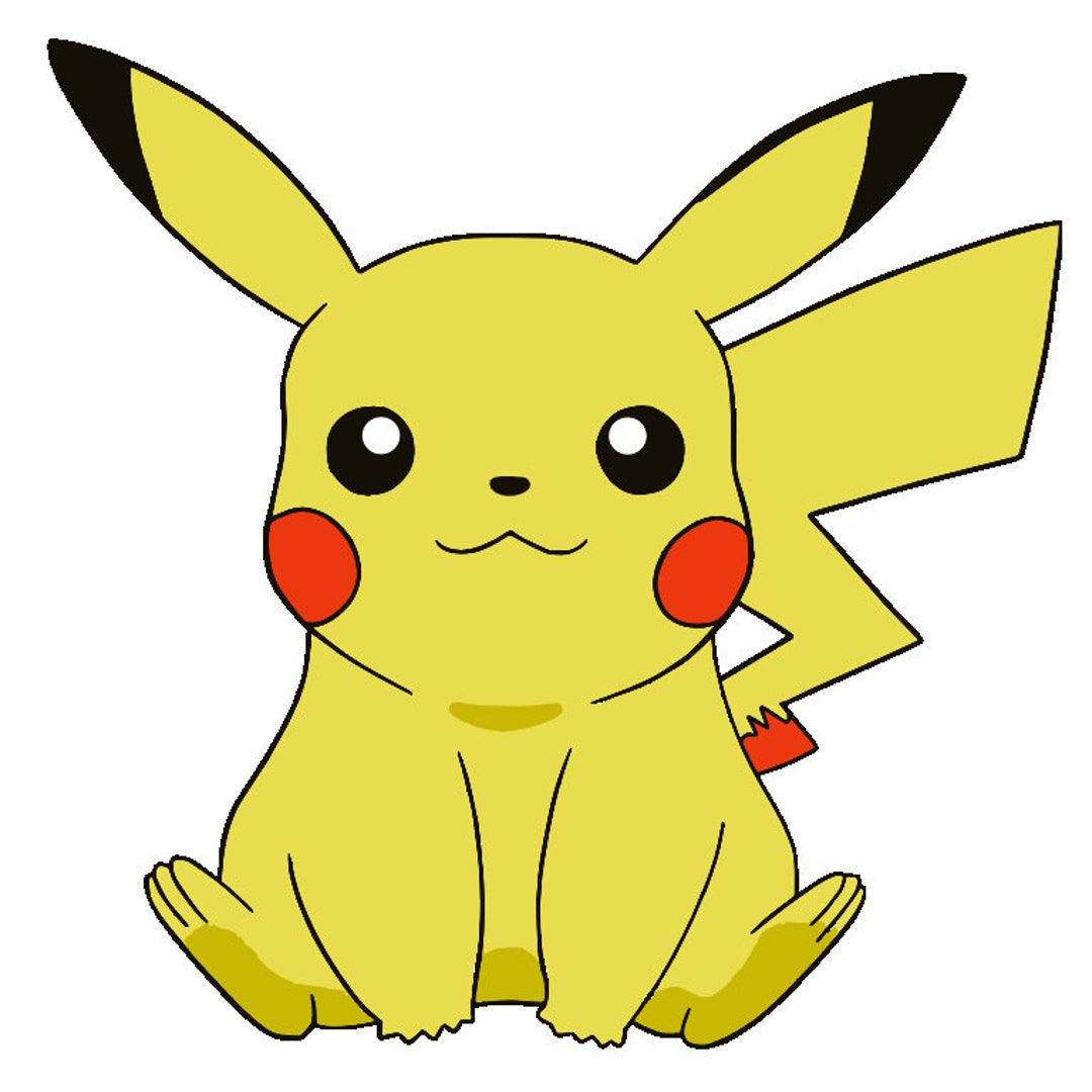 Cute Sitting Pikachu SVG and PNG Transparent Background, Gamer Life ...
