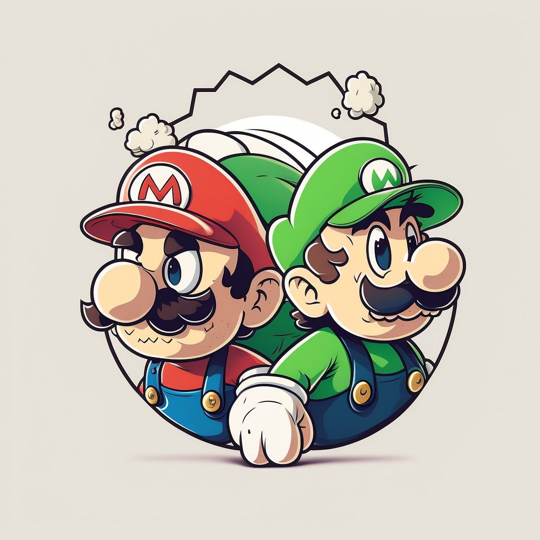 Cute Super Mario Brothers Digital Art, Chibi Studio Ghibli Mario and ...