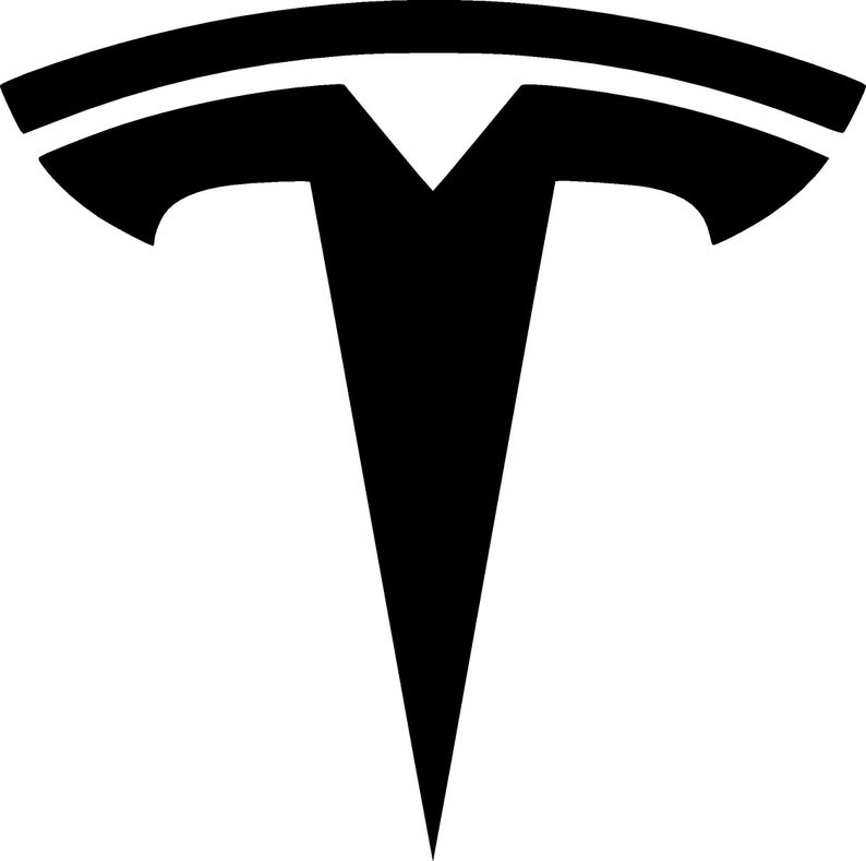 Tesla Logo Black SVG and PNG - Transparent Background, Car Lover ...