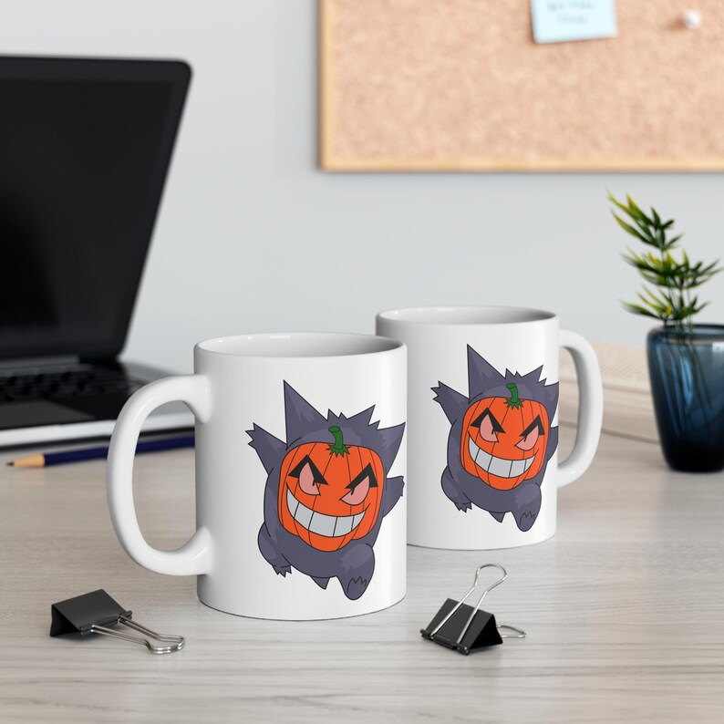 Charming Gengar With Pumpkin Face Paint for Halloween and Fall SVG and ...