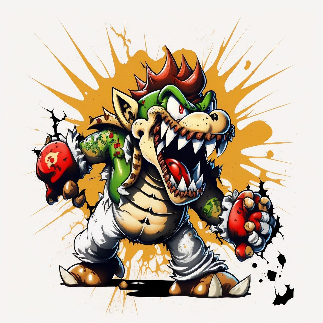 Super Mario Brothers, Bowser Mario Luigi Zombie, PNG - Gamer Life ...