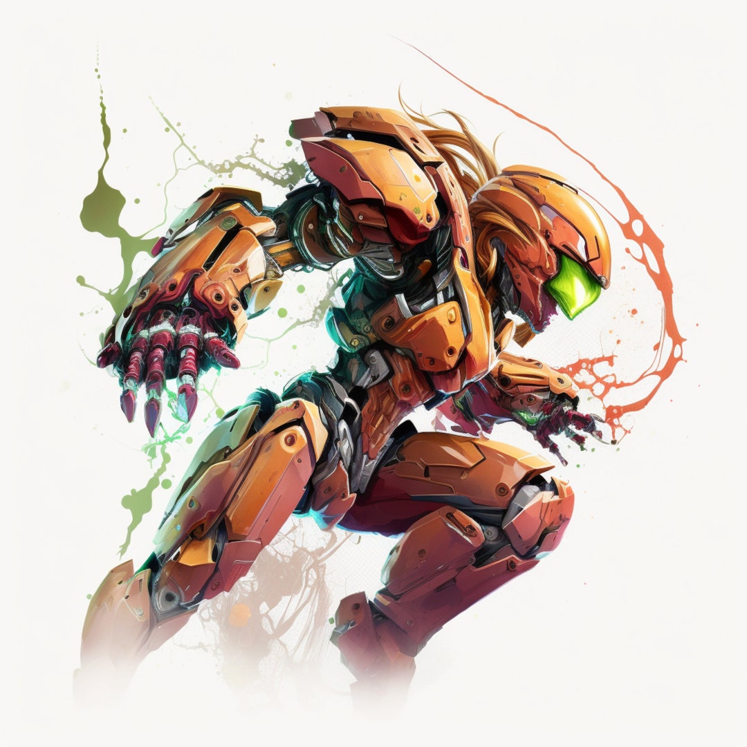 Metroid Video Game Transparent PNG Digital Download - Game Room Decor ...