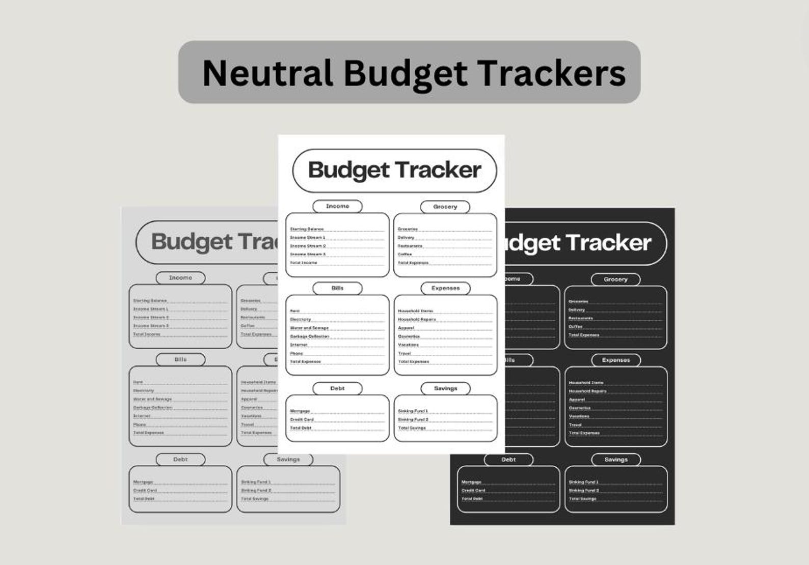 Your Essential Budget Tracker - Etsy