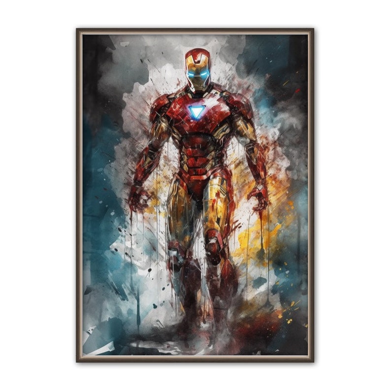 18 Superhero Wall Art, Superhero Prints, Superhero Wall Art,watercolor ...
