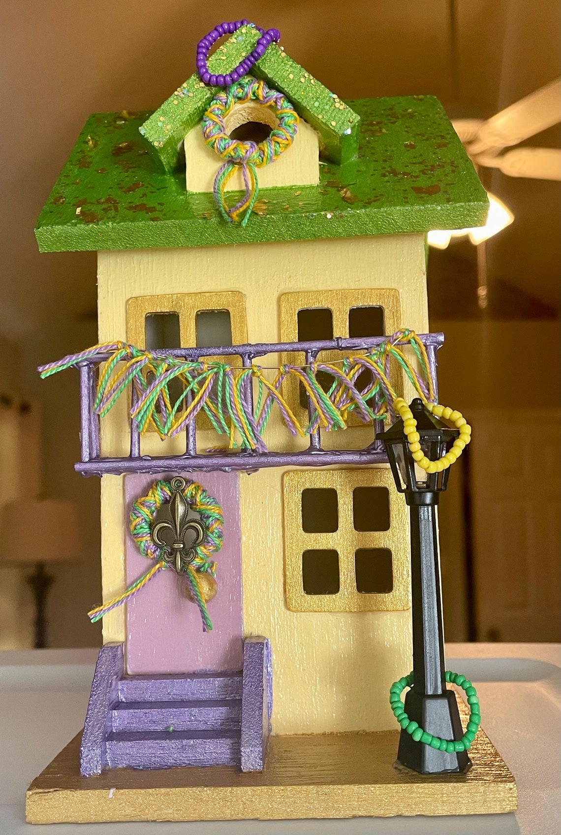 Mini Gold Mardi Gras House - Etsy