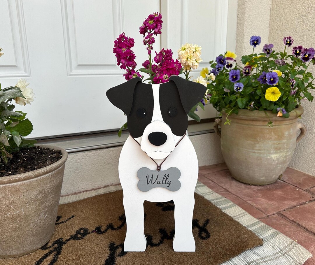 Jack Russell Terrier Wooden Flower Planter Box Made in West Virginia - Etsy