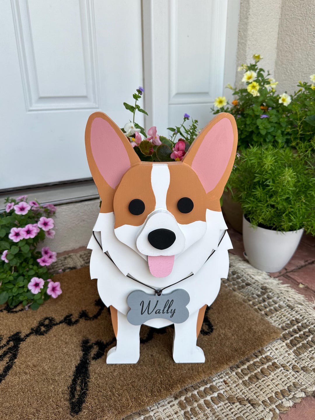 Corgi Wooden Flower Planter Box Made in West Virginia - Etsy