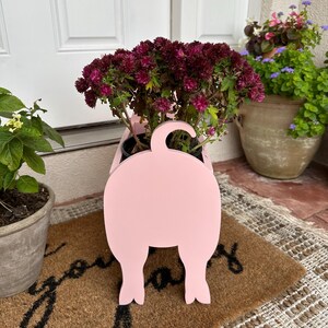 Pig Flower Planter Box: Farm Animal Decor, Made in West Virginia - Etsy