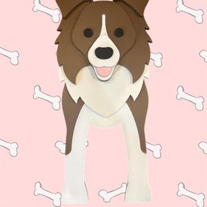 Custom Border Collie Wooden Flower Planter Box Gift Dog Planter - Etsy