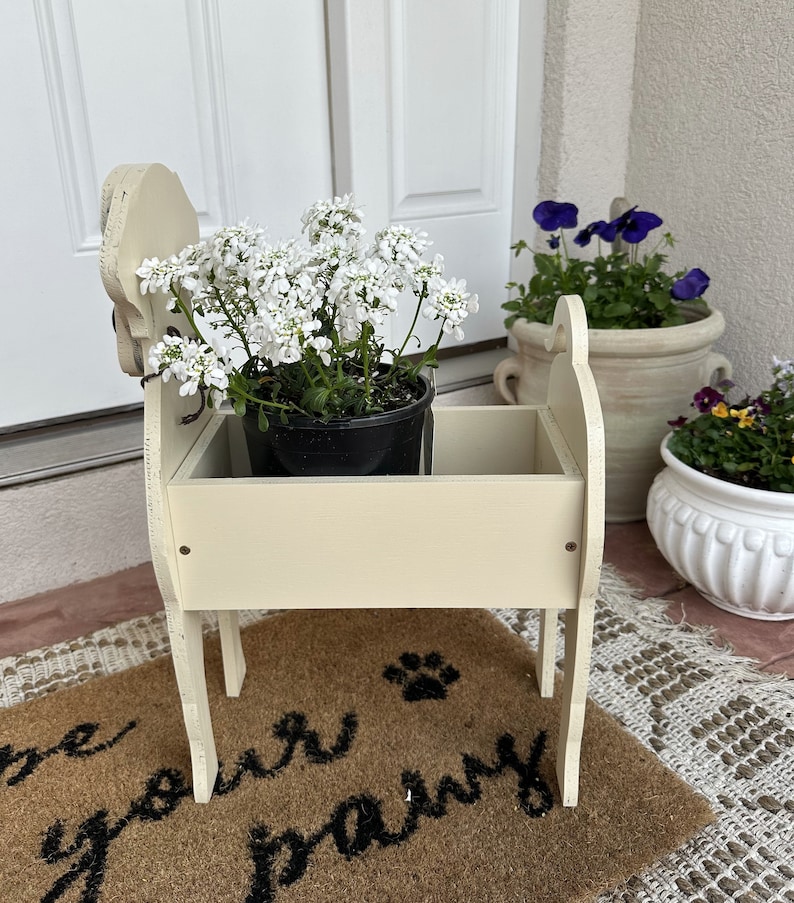 Labrador Wooden Flower Planter Box Gift Dog Planter Handmade Made in ...