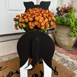 Custom Border Collie Wooden Flower Planter Box Gift Dog Planter - Etsy