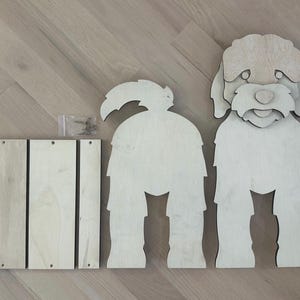 Cockapoo Wooden Flower Planter Box Gift Dog Planter Made in West ...