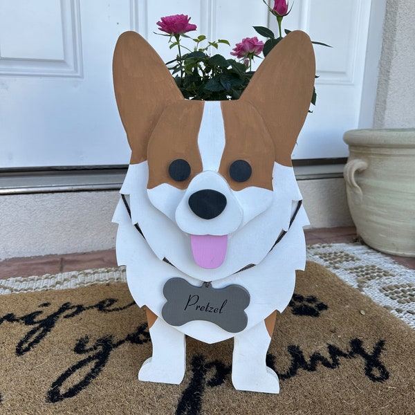 Corgi Planter - Etsy