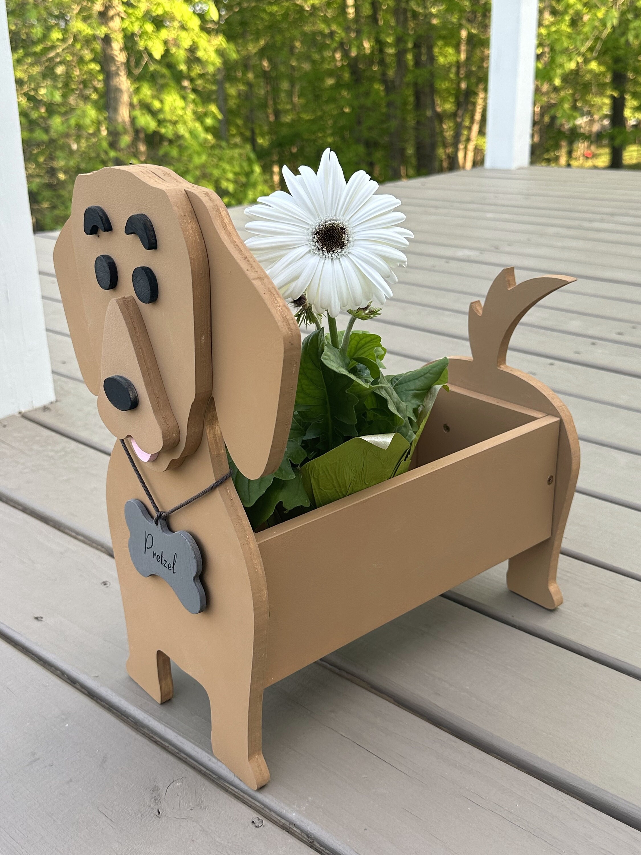 Dachshund Wiener Dog Wooden Flower Planter Box Made in West Virginia - Etsy