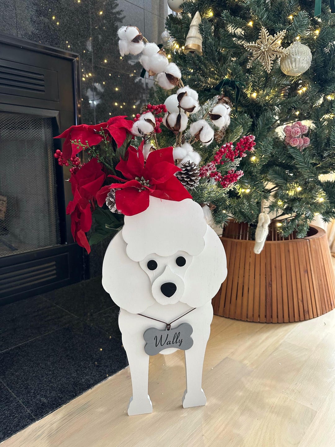 Custom Poodle Wooden Flower Planter Box Gift Dog Planter - Etsy