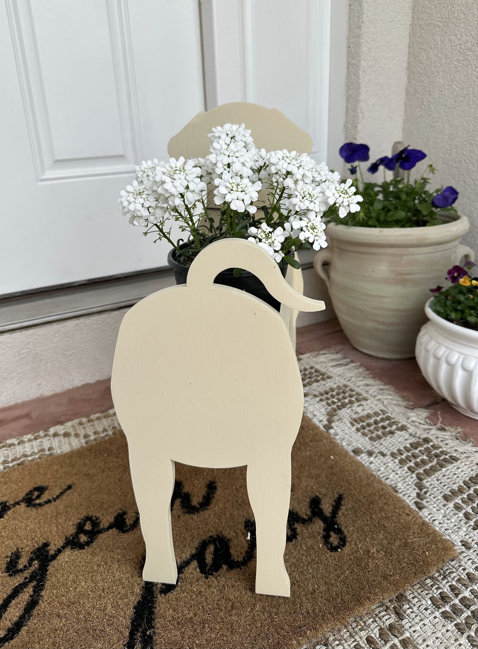 Labrador Wooden Flower Planter Box Gift Dog Planter Handmade Made in ...