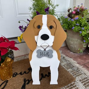 Beagle Wooden Flower Planter Box Made in West Virginia - Etsy