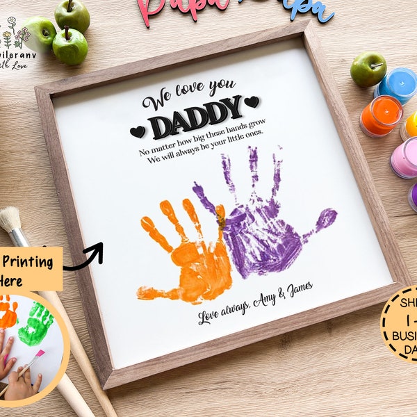 Love Handprint Sign - Etsy