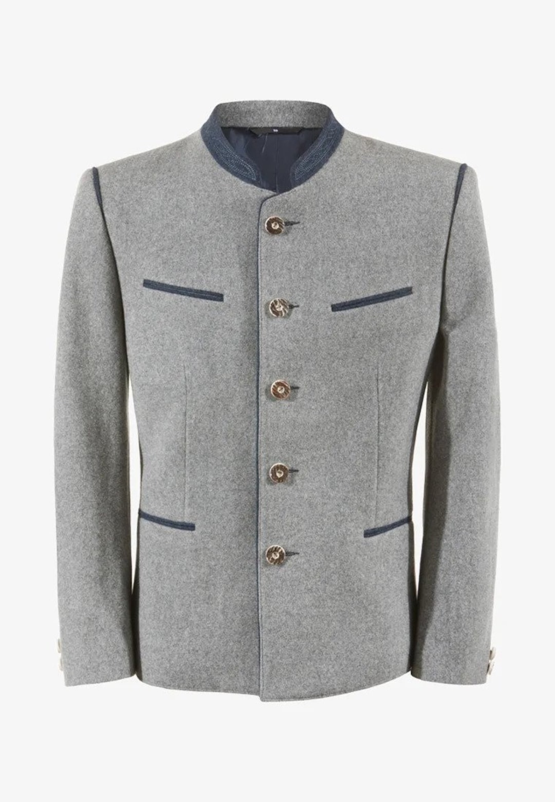 Men's Gray Trachten Jacket Handmade German Bavarian Jacket Traditional ...