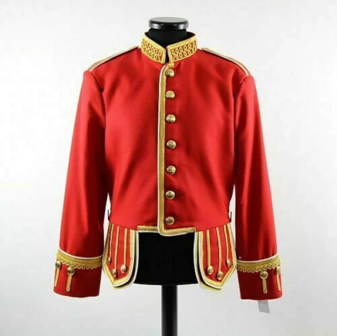 Scottish Regimental Red Military Piper Drummer Doublet Jacket - Etsy