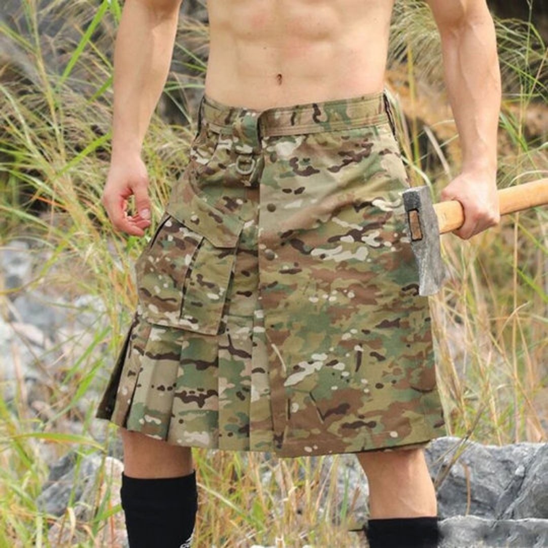 Custom Made US Army Camouflage Utility Kilt Foe Sale, Tactical Kilt for ...