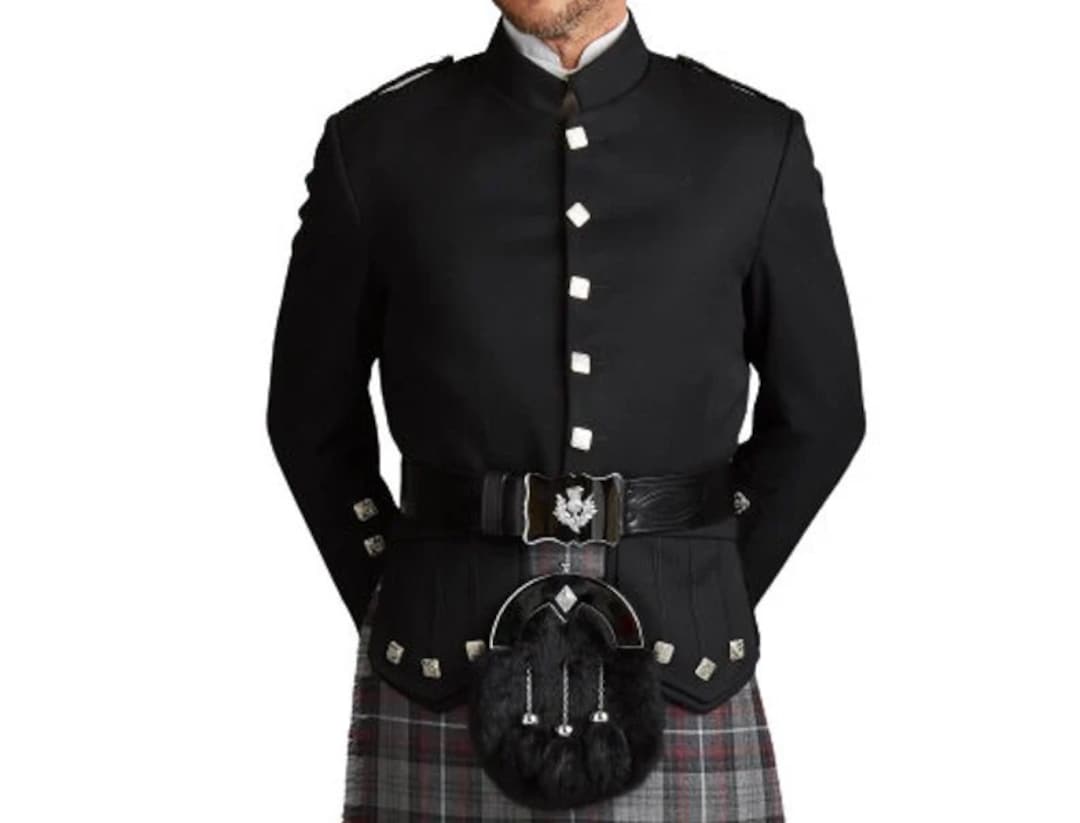 New Scottish Kenmore Doublet Kilt Jacket Custom Made Military Piper ...