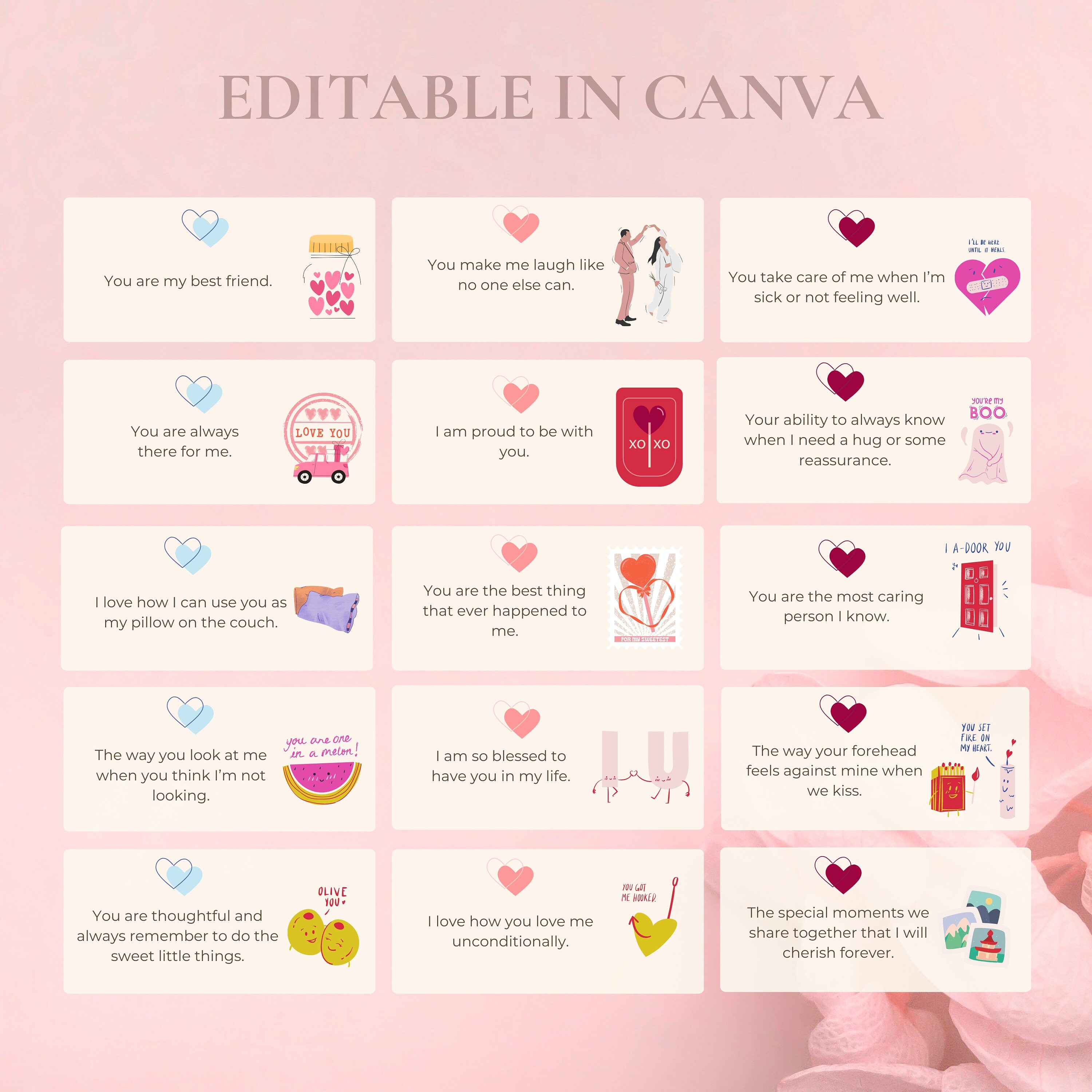 Reasons Why I Love You, Couple Cards, Love Messages, Printable Love ...