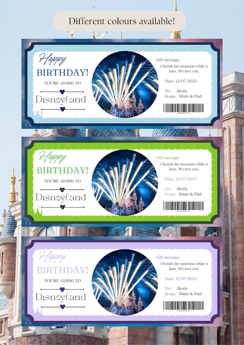 Printable Disneyland Coupon, Disneyland Ticket, Happy Birthday Coupon ...