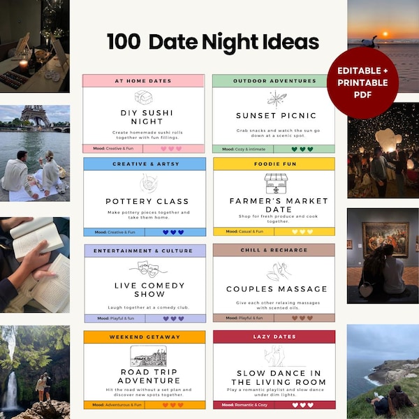 Date Cards for Teens - Etsy