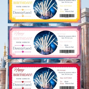 Printable Disneyland Coupon, Disneyland Ticket, Happy Birthday Coupon ...