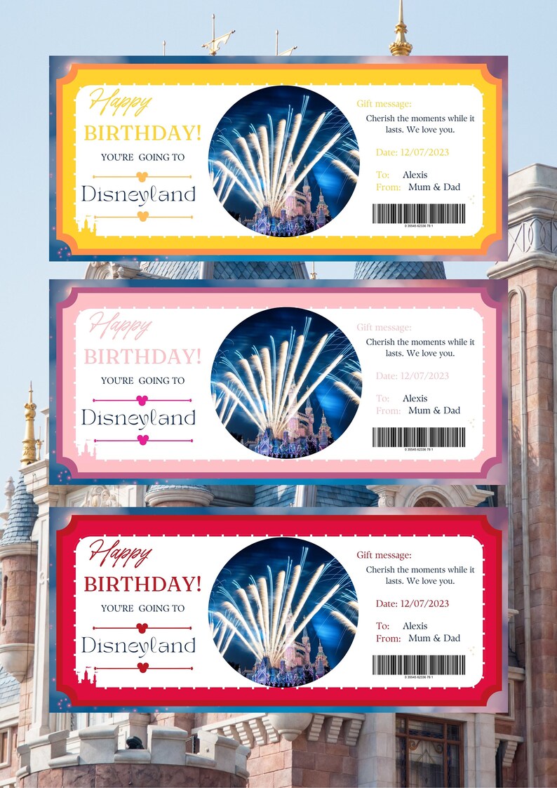 Printable Disneyland Coupon, Disneyland Ticket, Happy Birthday Coupon ...