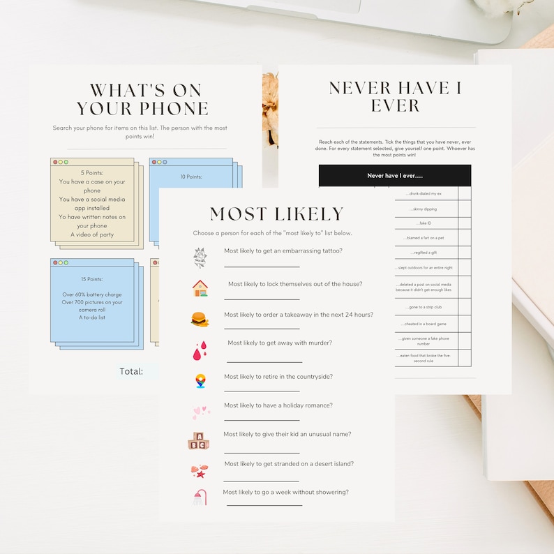 Printable Icebreaker Games Bundle: 15 Fun Party Games (digital Download ...