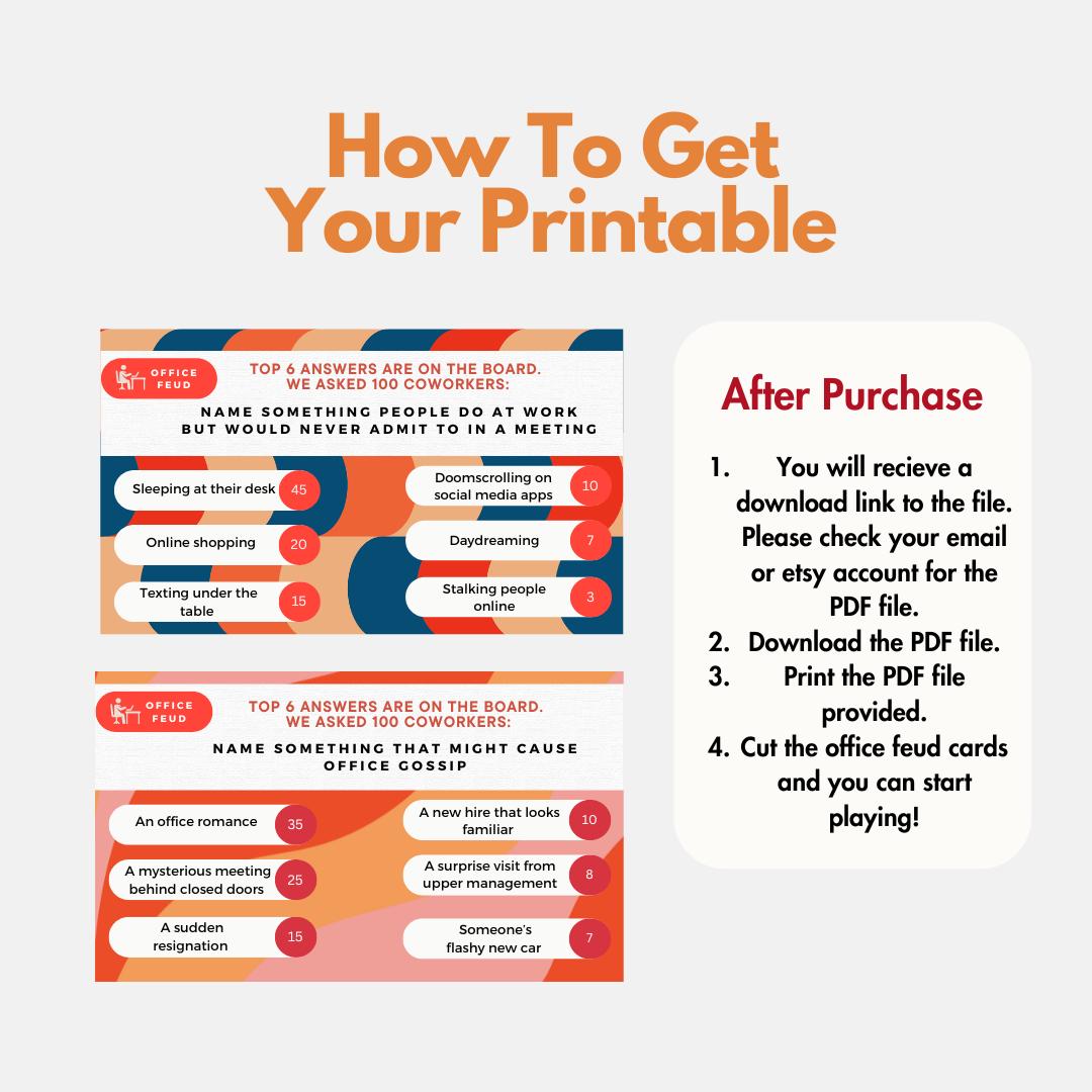 Office Friendly Feud Game: Team Building (digital Download) - Etsy