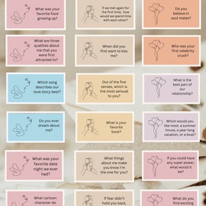 Couple Conversation Starter Cards: 100 Relationship Questions (digital ...