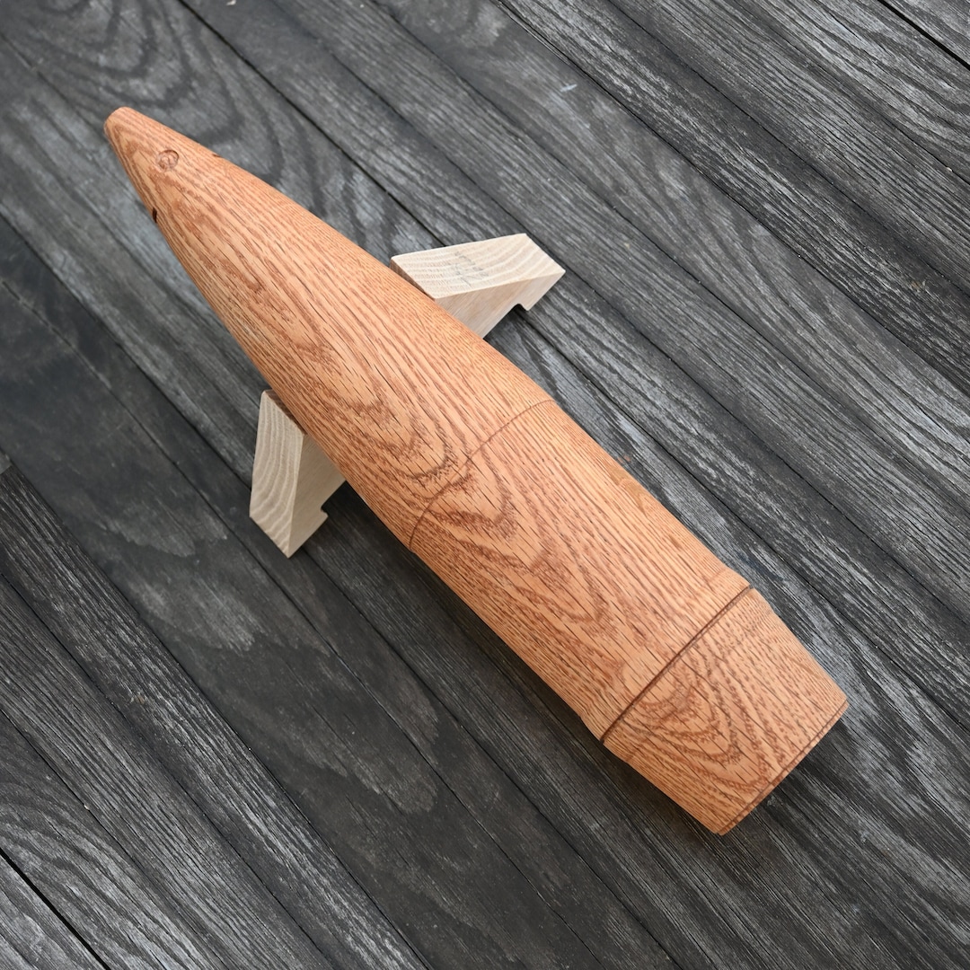 14" 155MM M107 HE Artillery Round Projo Wood Half Scale 1/2 Size ...