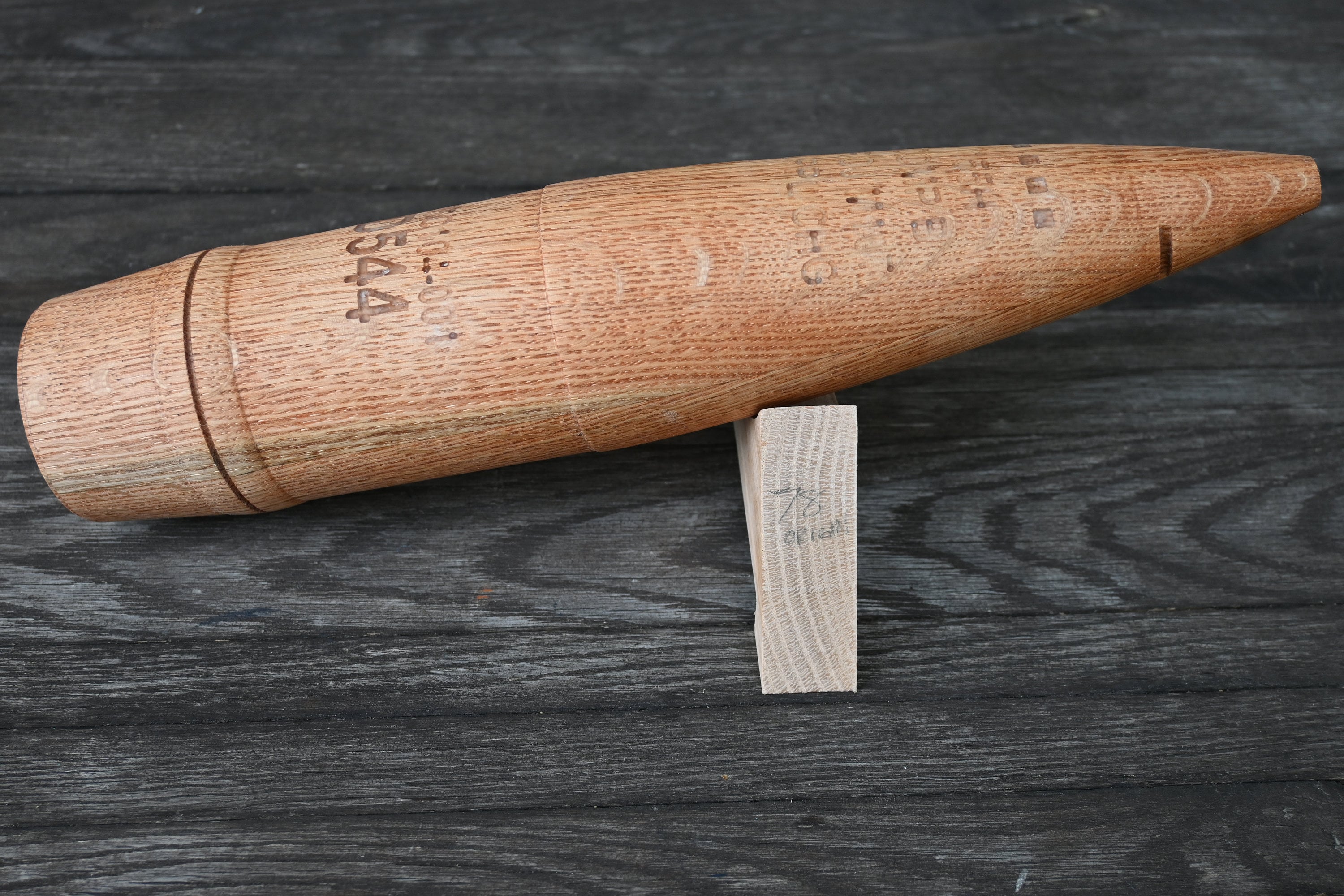 14" 155MM M107 HE Artillery Round Projo Wood Half Scale 1/2 Size ...