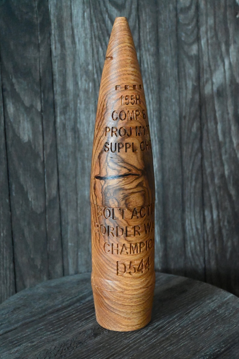 14" 155MM M107 HE Artillery Round Projo Wood Half Scale 1/2 Size ...