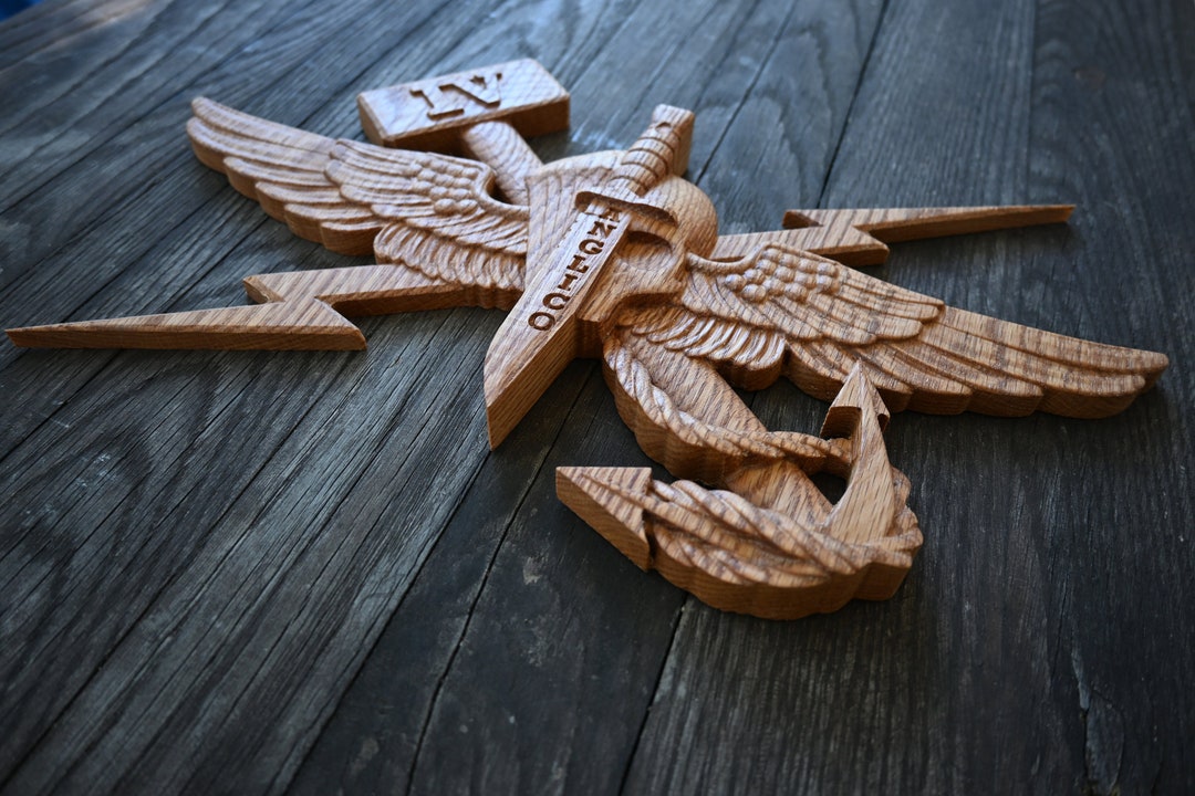 ANGLICO Skull and Anchor Jack - 16" Wood Wall Hanging - Etsy